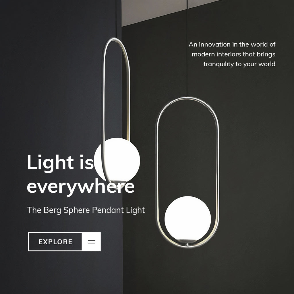 The Berg Sphere Pendant Light – DECORATIQ | Home Decor Store
